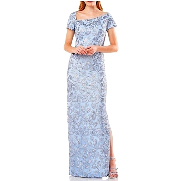 JS Collections | Dresses | Js Collection Julia Blue Floral Maxi Dress ...